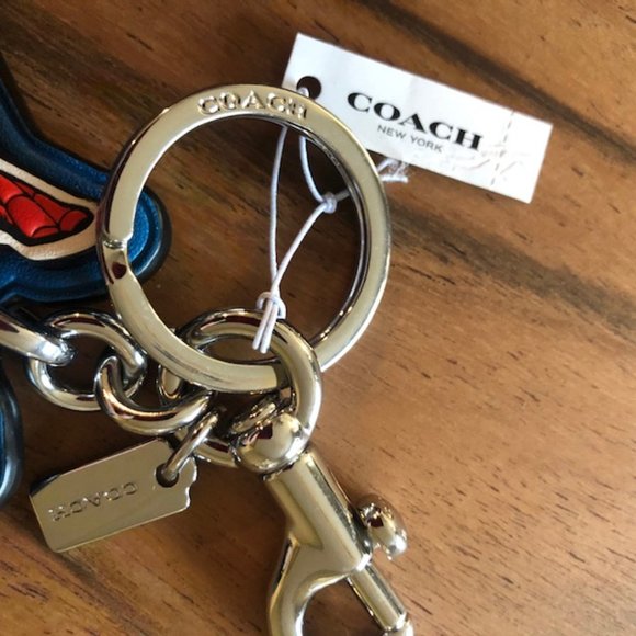 Coach | Accessories | Coach X Marvel Spider Man Keychain Fob Bag Charm ...